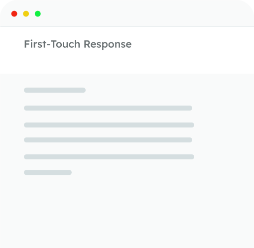 First-Touch Response